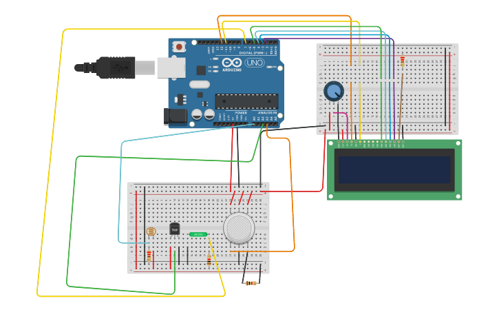 Circuit design weather forecasting - Tinkercad