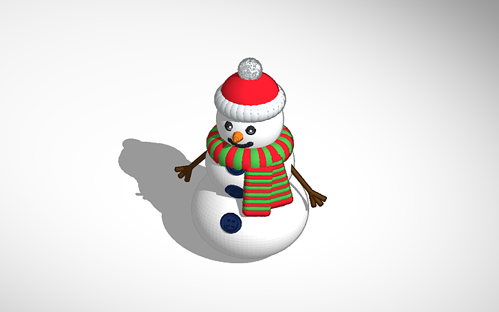 3D design Snowman - Tinkercad