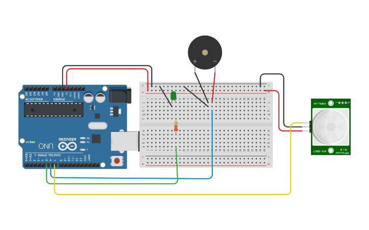 Circuit design Arduino pir sensor and buzzer code (Mariano-Einstein ...