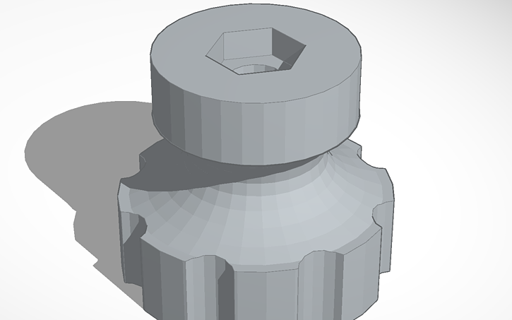 3D design Thumb Screw - Tinkercad