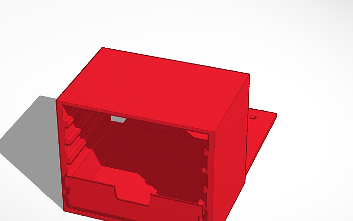 3D design Drawer Shelf - Tinkercad