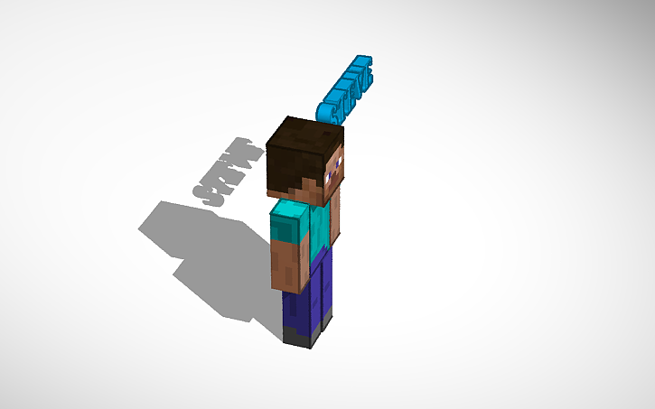 3D design Minecraft Steve | Tinkercad