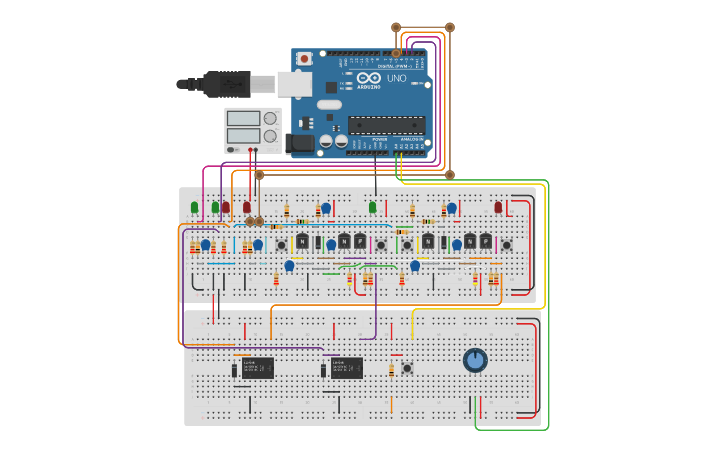 Circuit design Pot Uno memory code - Tinkercad