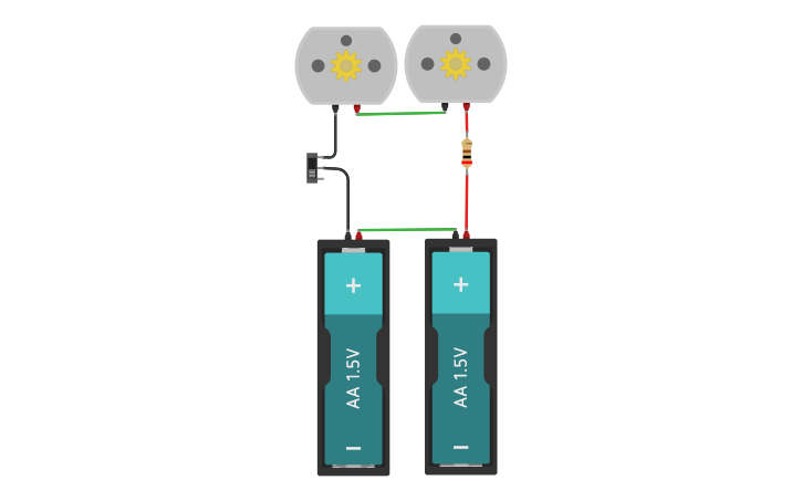 Circuit design L05 Driving two motors - Tinkercad