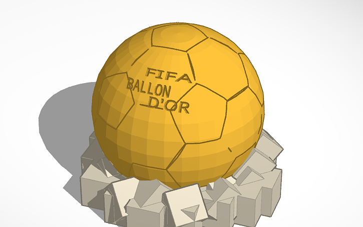 3D design FIFA BALLON D'OR - Tinkercad