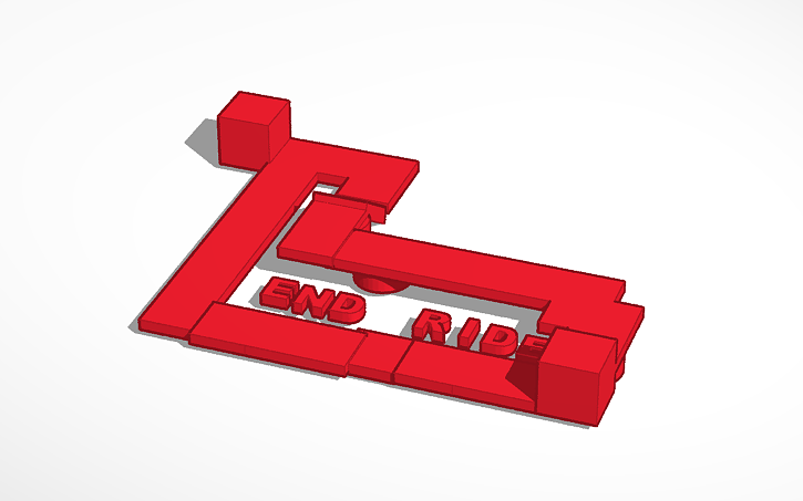 3D design end ride - Tinkercad
