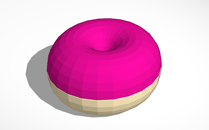 3D design DOUGHNUT!!!! | Tinkercad