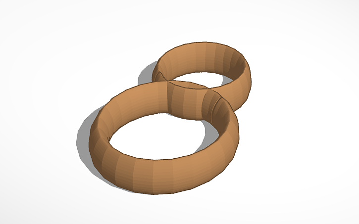 3D design Figure eight ring - Tinkercad