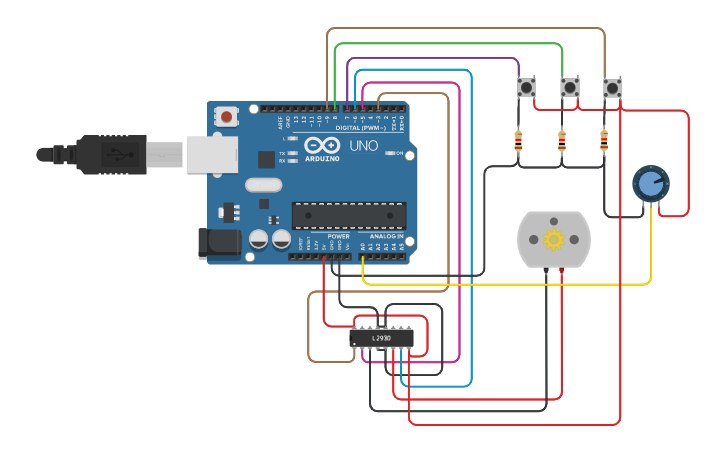 Circuit design Workshop Motor DC 9 April 2023 - Tinkercad