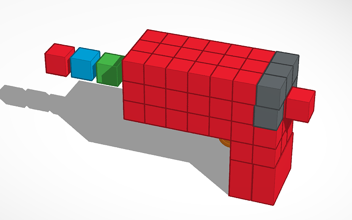 3D design element gun - Tinkercad