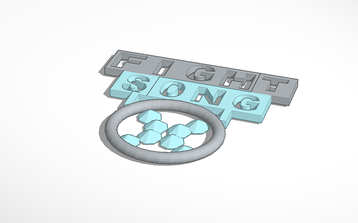 3D design fight song - Tinkercad
