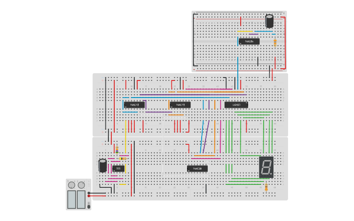 Circuit Design J K Flip Flop 7 Segment Display Presentation Tinkercad