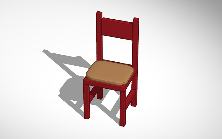 3D design simple chair | Tinkercad