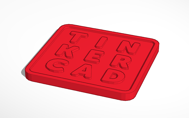 3D design tinkercad logo | Tinkercad