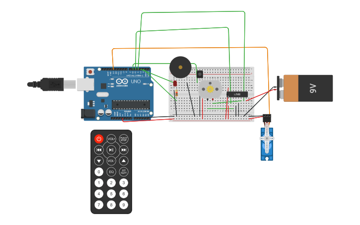 Circuit design IR_Remote_control - Tinkercad