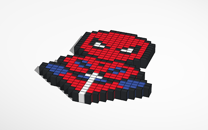 3D design spiderman - Tinkercad