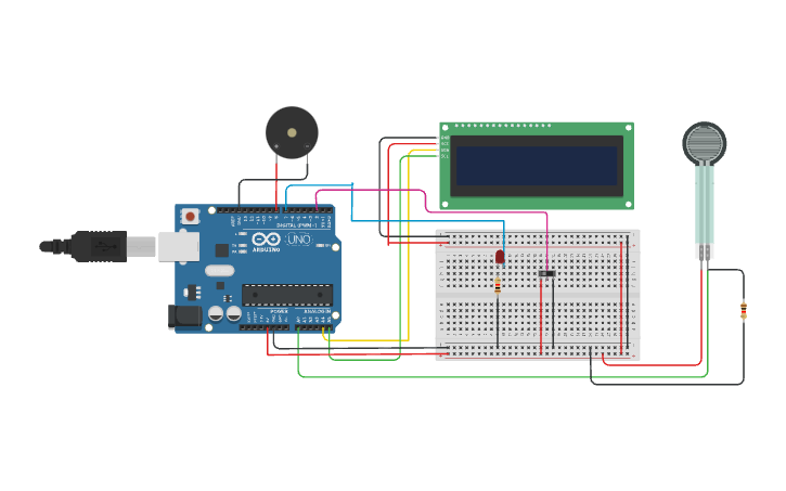 Circuit Design Copy Of Food Detecting Device With I2c Tinkercad