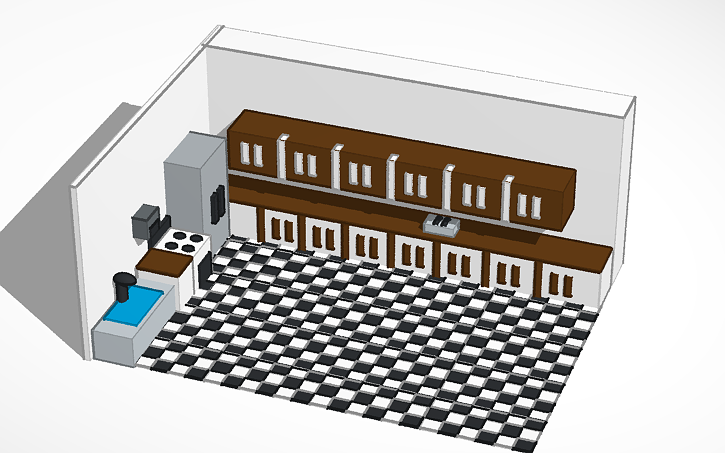 3D design Standard kitchen - Tinkercad