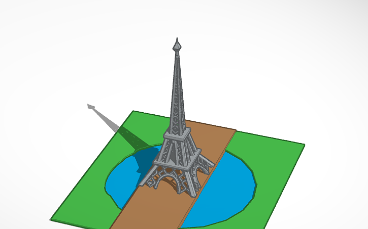 3D design Eiffel Tower 3-D - Tinkercad