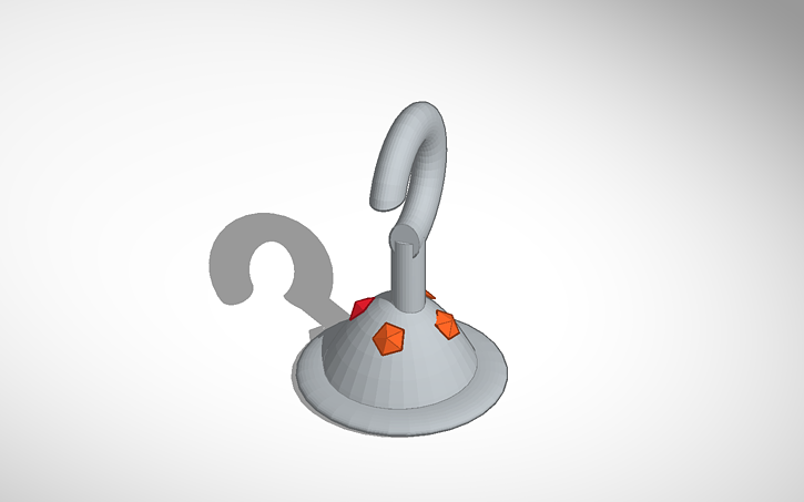 3D design captian hook's hook | Tinkercad