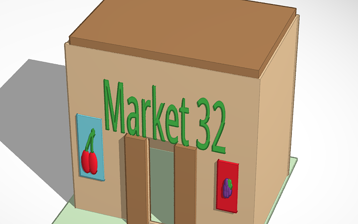 3D design Super Market - Tinkercad