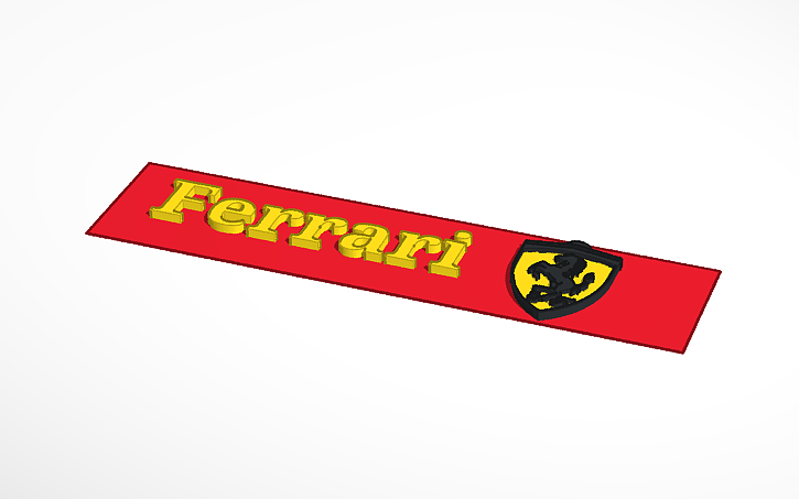 3D design ferrari | Tinkercad