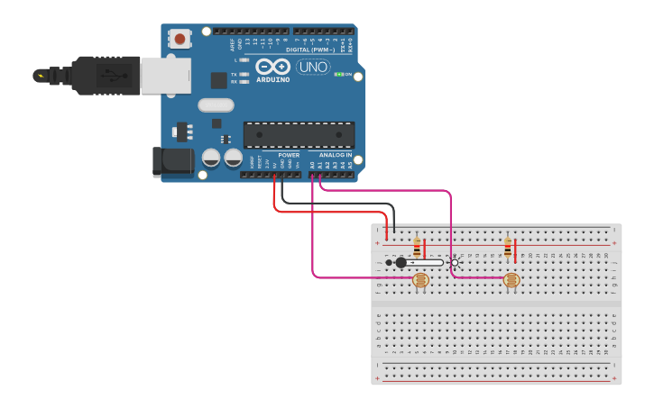 Circuit design Project 2: No LCD | Tinkercad
