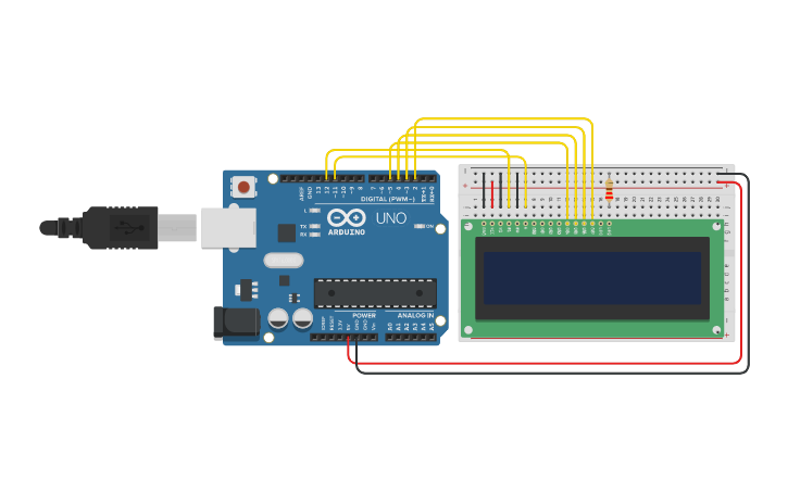 Circuit design 6x12 Led Display - Tinkercad