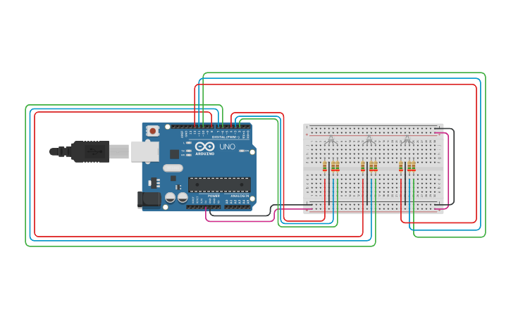 Circuit Design Lab 7 4 Pin Rgb Led Arduino Tinkercad