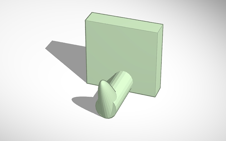 3D design Coat hook - Tinkercad