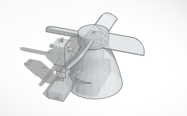 3D design Working Propeller - Tinkercad