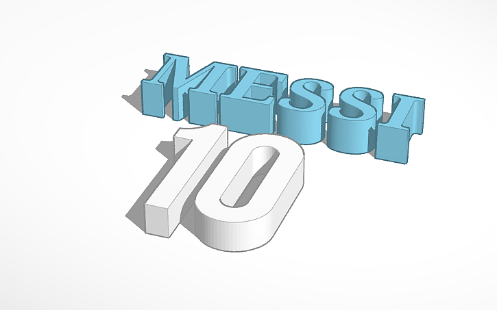 3D design Messi - Tinkercad