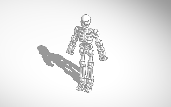 3D design skeleton - Tinkercad