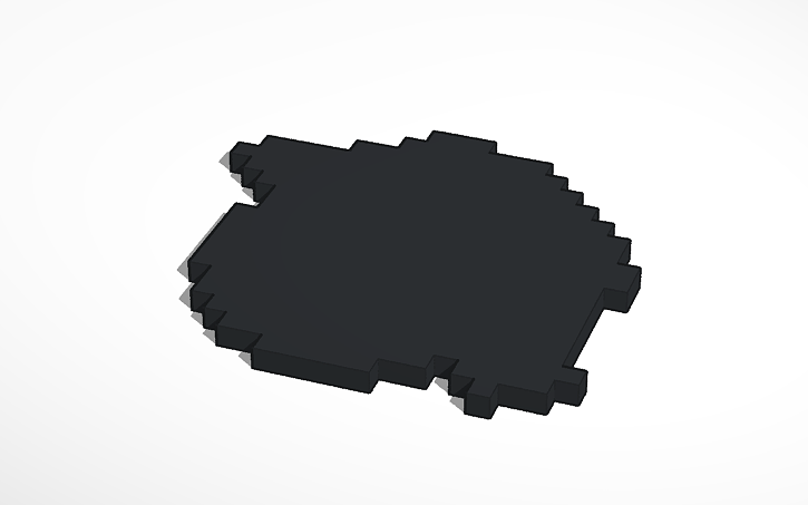 3D design Shield Potion Fortnite Pixel Art | Tinkercad