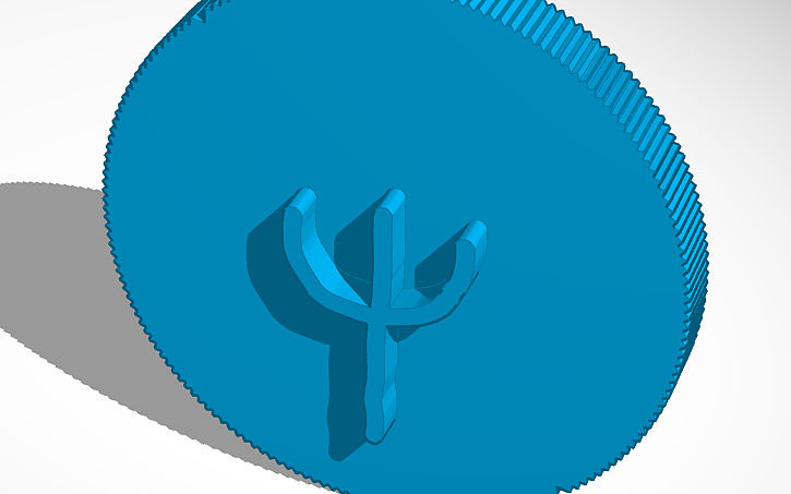 3D design coin - Tinkercad