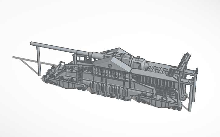 3D design Schwerer Gustav-German Railway Gun - Tinkercad