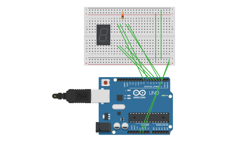 Circuit Design 7 Segment Odd Tinkercad