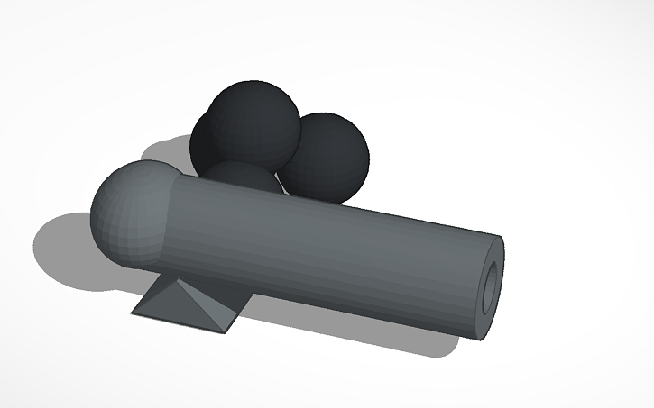 3D design war cannon | Tinkercad