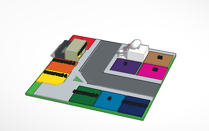 3D design Copy of design a shop for Tinkercad City | Tinkercad
