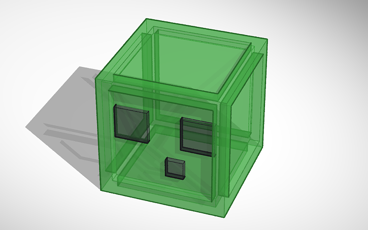 3D design Minecraft - Slime - Tinkercad
