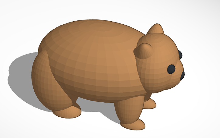 3D design Wombat - Tinkercad