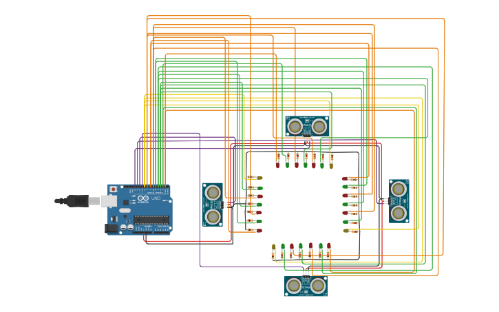 Circuit design 4 - lane intersection Density based traffic control ...