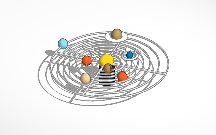 3D design sistema solare | Tinkercad