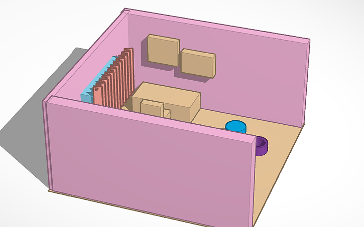3D design room design - Tinkercad