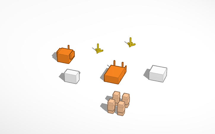 3D design assemble chicken and sheep | Tinkercad