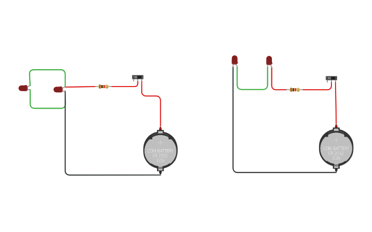 Circuit design Simple Electrical Circuits - Tinkercad