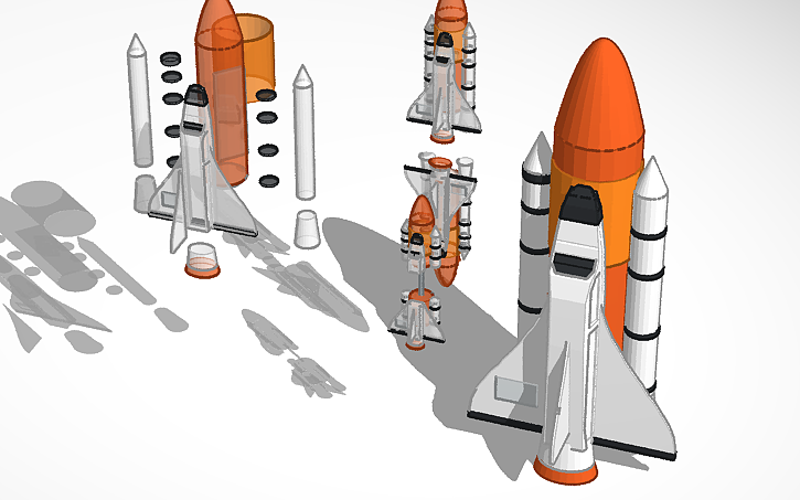 3D design Rocket ship/space ship - Tinkercad