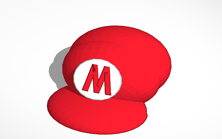3D design Mario's hat - Tinkercad