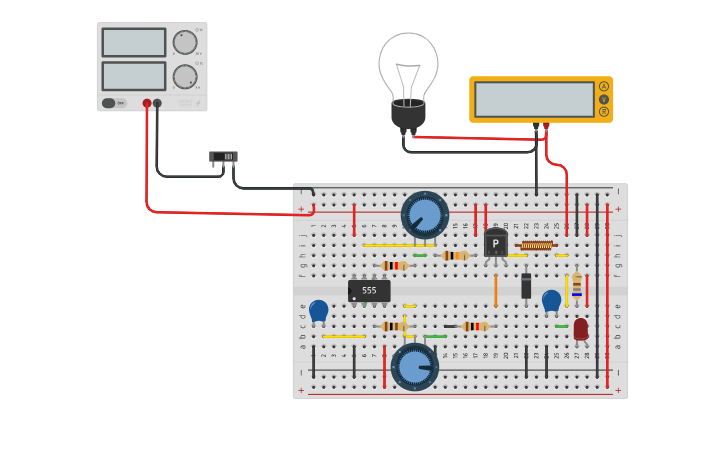 Circuit design DC TO DC BUCK CONVERTER CIRCUIT WITH NE555 - Tinkercad