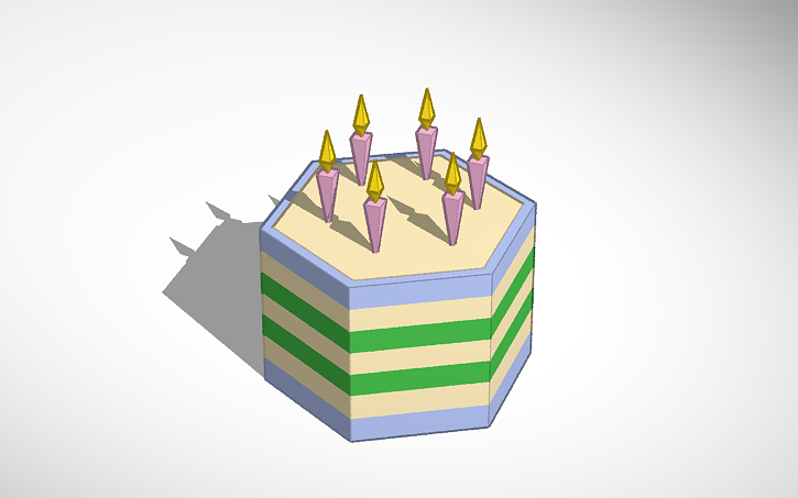3D design Cake from toontown - Tinkercad